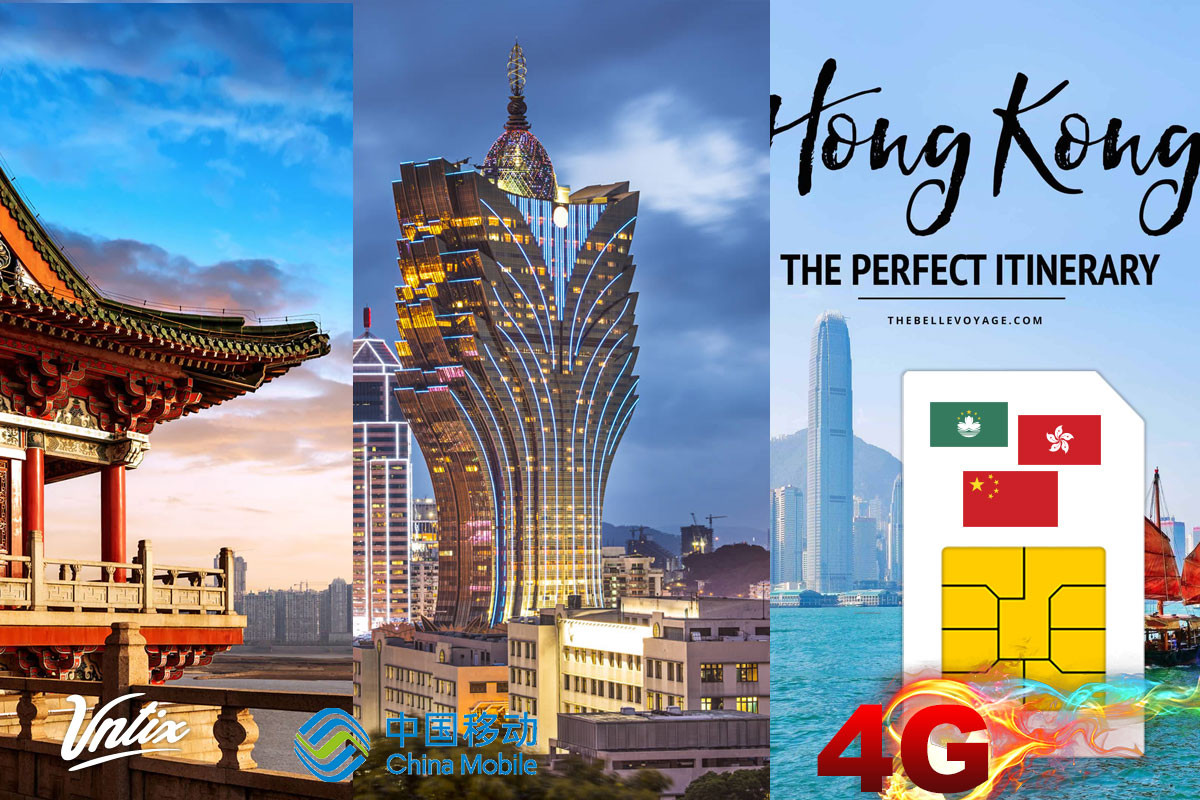 Sim du lịch Trung Quốc – Hong Kong - Macao / 5 Ngày / 15GB / VNTix - Vi ...